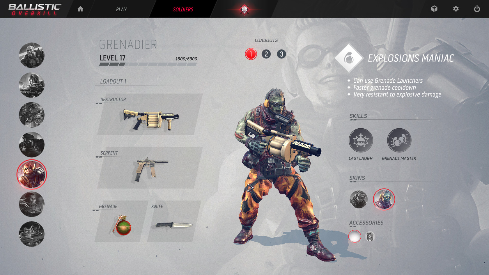 Ballistic Overkill - Grenadier: Zombie | macgamestore.com