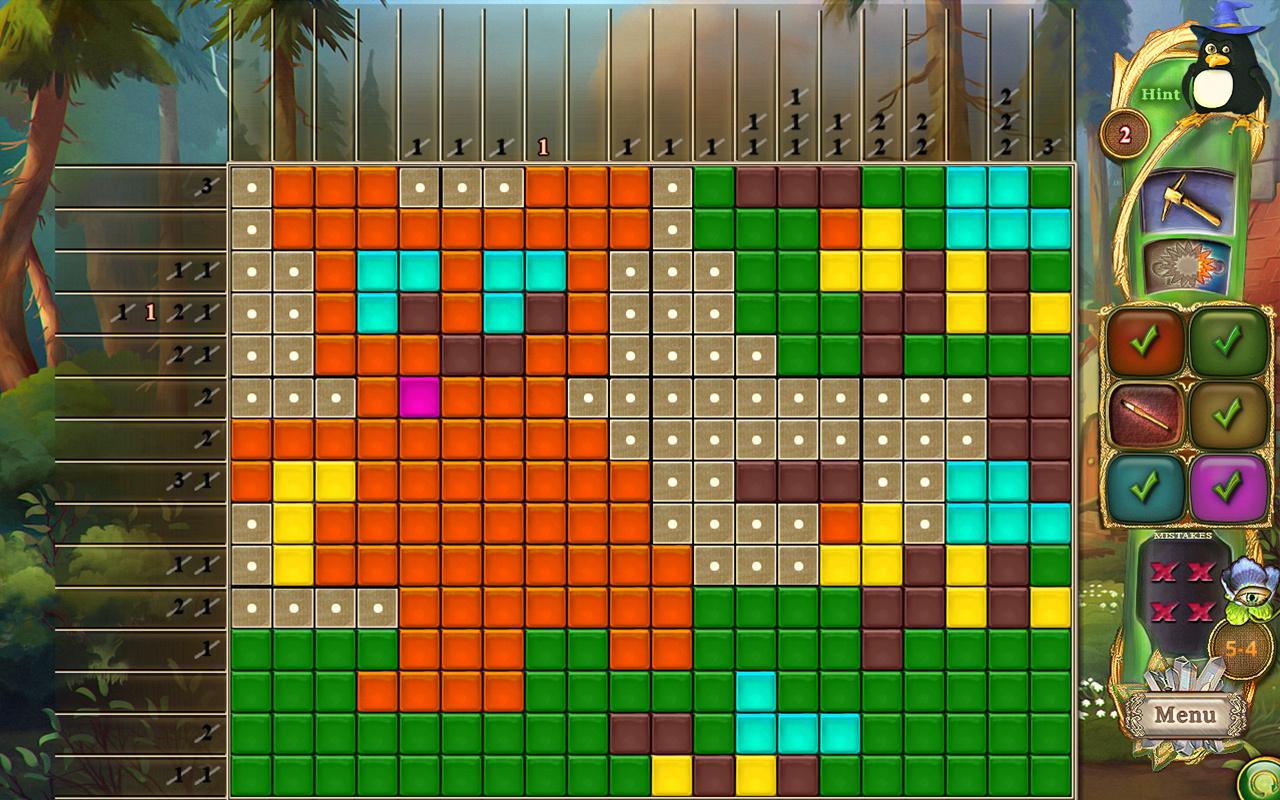 Fantasy Mosaics 48: Gnome's Puzzles | macgamestore.com