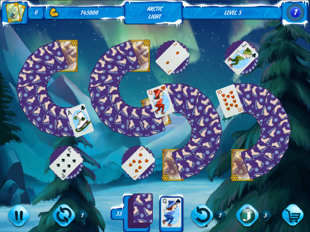 Solitaire Jack Frost Winter Adventures | macgamestore.com
